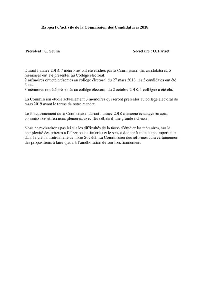 Rapport - CC - 2018 - Société Psychanalytique de Paris
