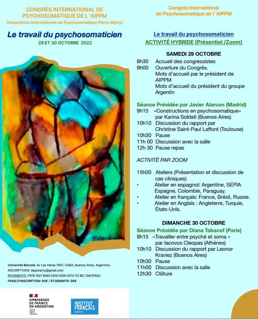 CONGRÈS INTERNATIONAL DE PSYCHOSOMATIQUE DE L'AIPPM - BUENOS AIRES ...